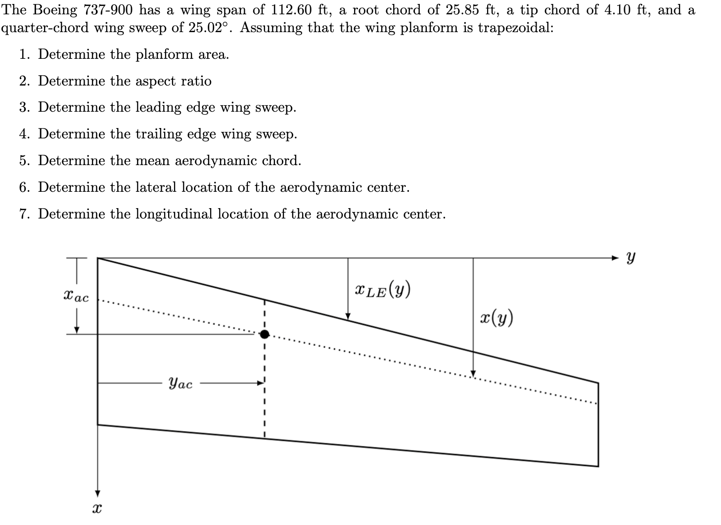 Solved The Boeing 737-900 ﻿has a wing span of 112.60ft, ﻿a | Chegg.com