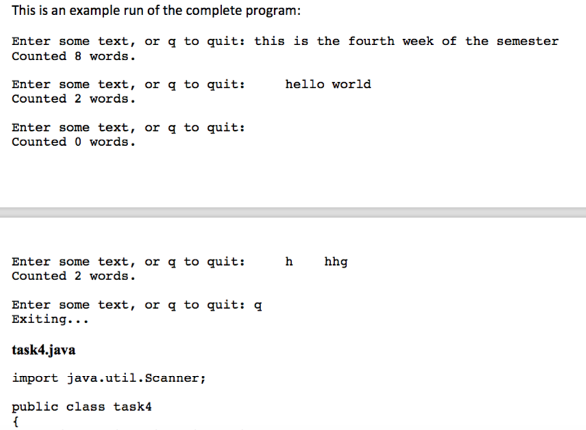 Solved Task 4 15 Pts The Program Task4java Given Below