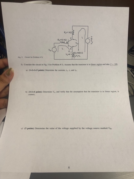 Solved 1 10 Points Write The Loop Equations For All The