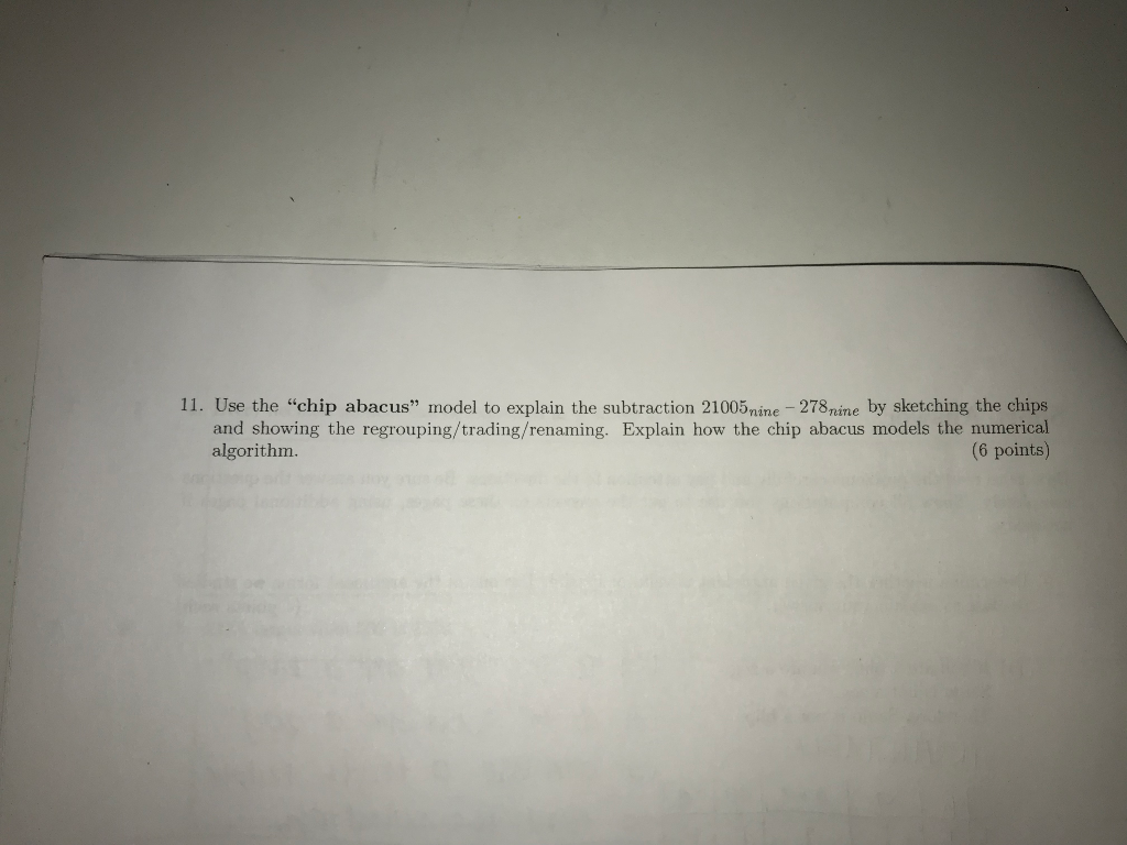 Solved Use the 'chip abacus' model to explain the | Chegg.com