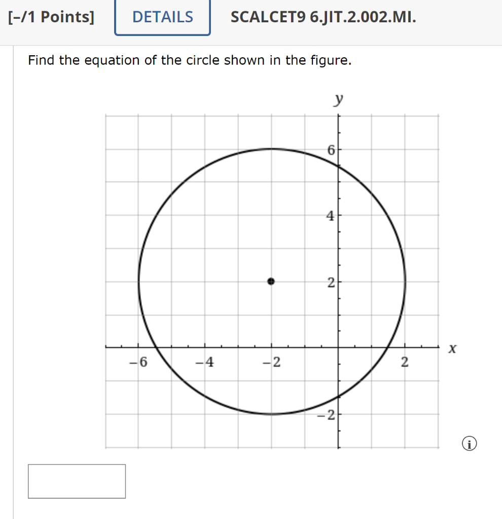 Solved The x y-coordinate plane is given. A circle and a | Chegg.com