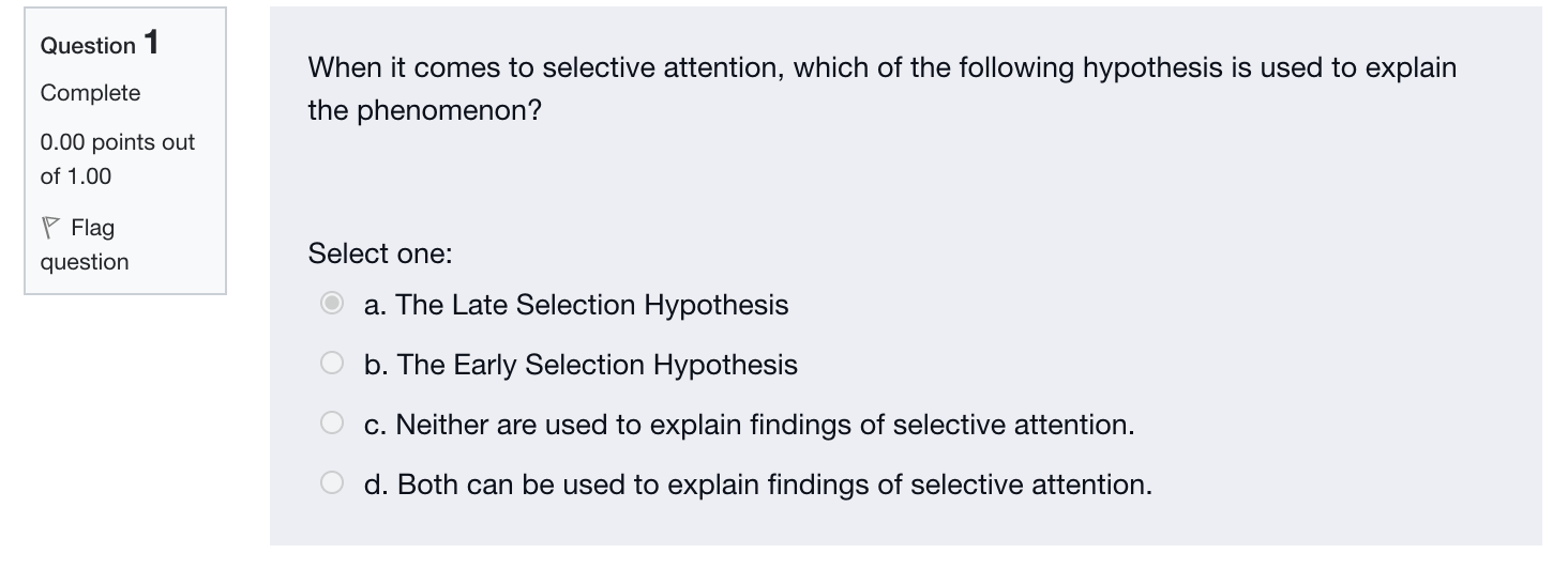 Solved Question 1 Complete When it comes to selective | Chegg.com