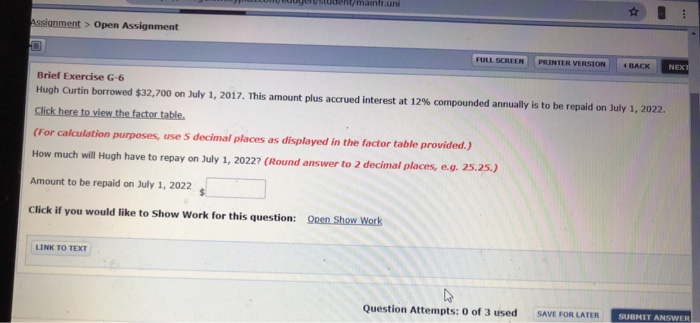 Solved Assignment> Open Assignment ULL SCR.ENİ.PRİNTER | Chegg.com