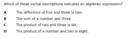 Solved Which of these verbal descriptions indicates an | Chegg.com