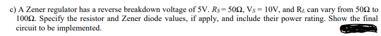 Solved Perform Analysis Of Circuits Containing Diodes