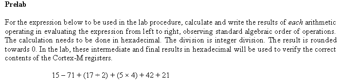 Solved For the expression below to be used in the lab | Chegg.com