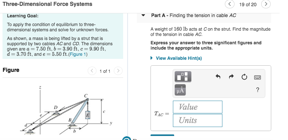 Solved Three-Dimensional Force Systems