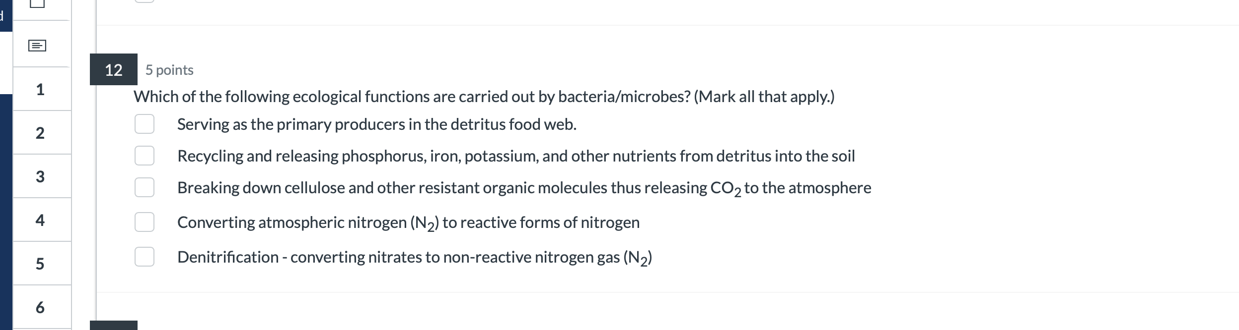 Solved 125 ﻿pointsWhich of the following ecological | Chegg.com