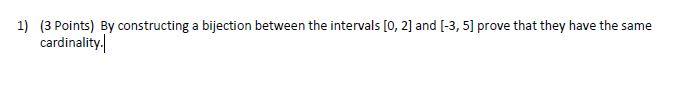 Solved 1) (3 Points) By constructing a bijection between the | Chegg.com