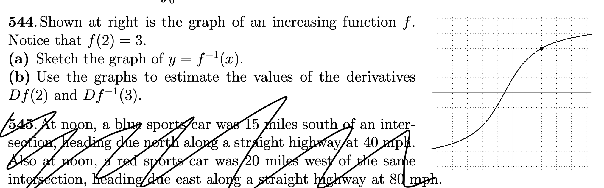 Solved Shown at right is the graph of an increasing function | Chegg.com