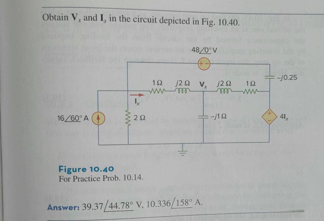 Solved Obtain Vx and Ix in the circuit depicted in Fig. | Chegg.com