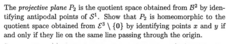 Solved The projective plane P2 is the quotient space | Chegg.com