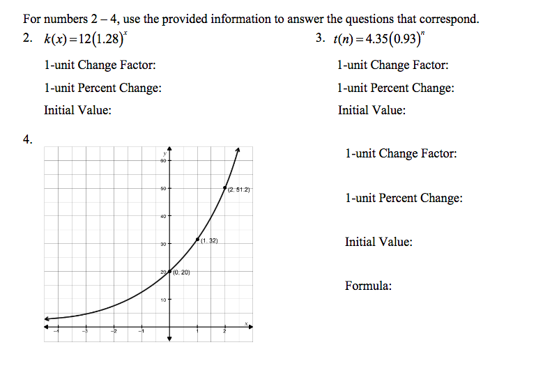 Solved numbers 2−4, use the provided information to answer | Chegg.com