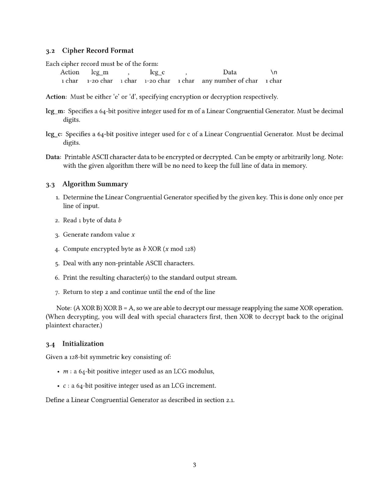 CS 241 Data Organization using C Lab 7: LCG and | Chegg.com