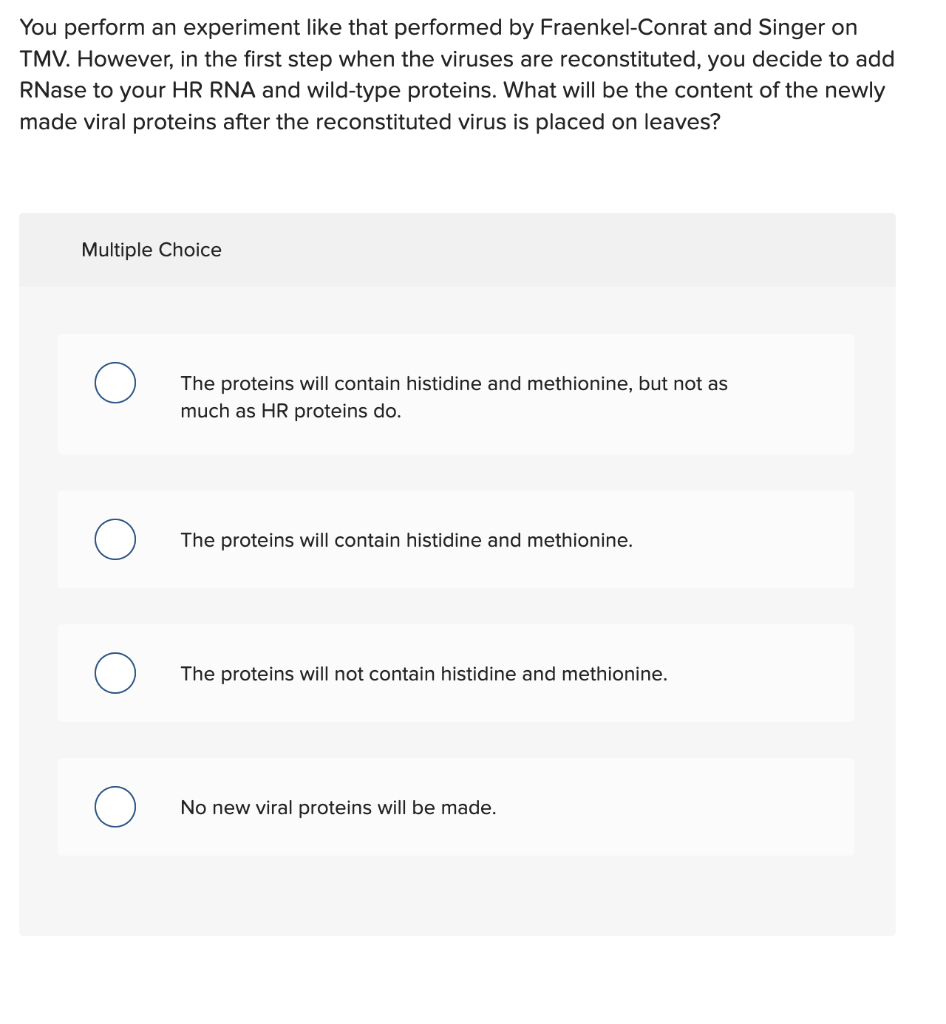 Solved You perform an experiment like that performed by | Chegg.com