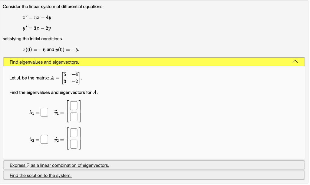 Solved Please help with Express x as a linear combination | Chegg.com