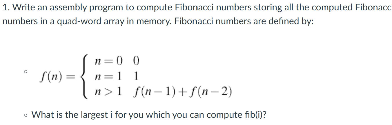 Solved I need this to be coded in YASM assembly language. | Chegg.com