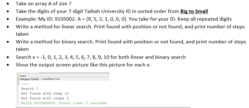 Solved ∙ Take an array A of size 7 - Take the digits of your | Chegg.com