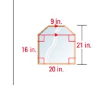 Solved Find the area of the window | Chegg.com