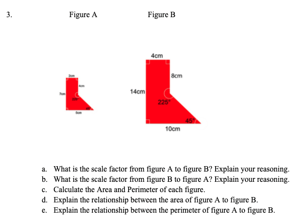 Solved 3 3. Figure A Figure B 4cm 8cm Tom 14cm 225 Som 45 | Chegg.com