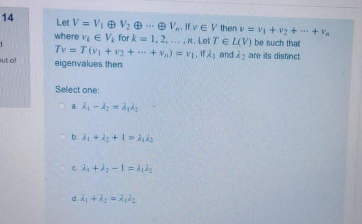 Solved Let V=V1⊕V2⊕⋯⊕Vn. If v∈V then v=v1+v2+⋯+vn where | Chegg.com Solved Let V=V1⊕V2⊕⋯⊕Vn. If v∈V then v=v1+v2+⋯+vn where | Chegg.com