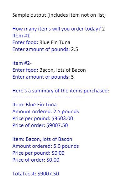 Solved Fancy Shopping list A client has asked you to make | Chegg.com