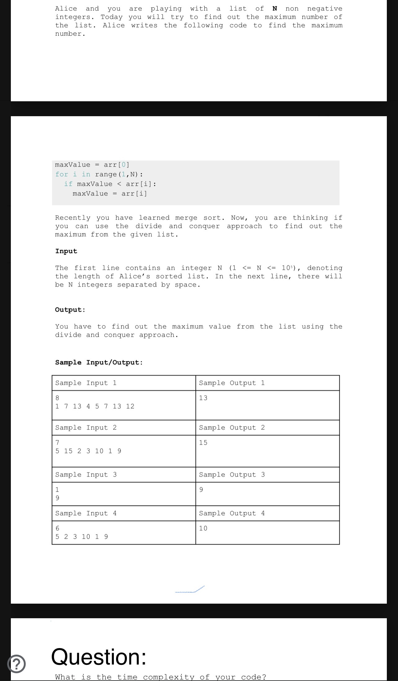 Solved Alice and you are playing with a list of N non | Chegg.com