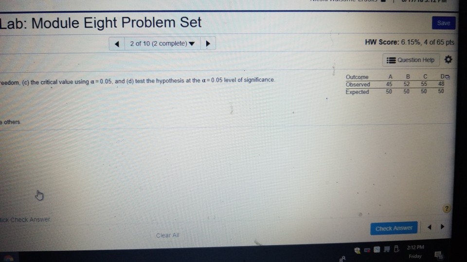 Solved Homework: 8-2 MyStatlab: Module Eight Problem Set | Chegg.com