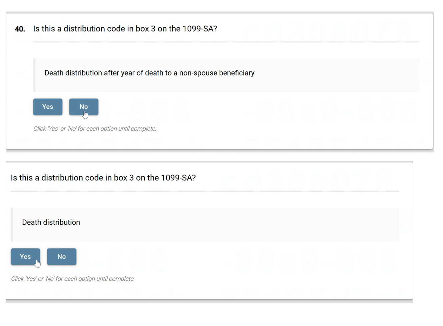 Solved 40. Is this a distribution code in box 3 on the | Chegg.com