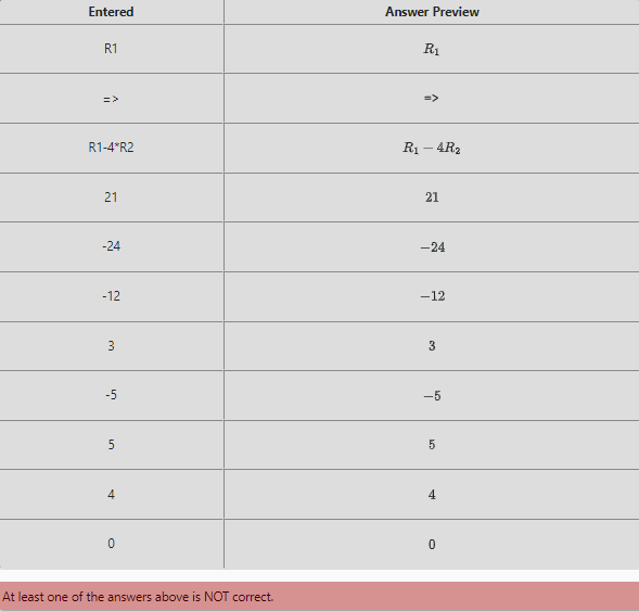 Solved How is this problem wrong? I wrote my row | Chegg.com