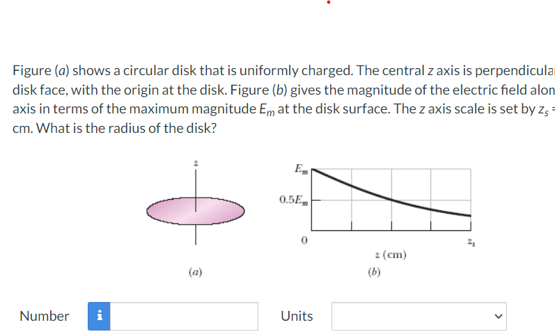 Figure (a) ﻿shows a circular disk that is uniformly | Chegg.com