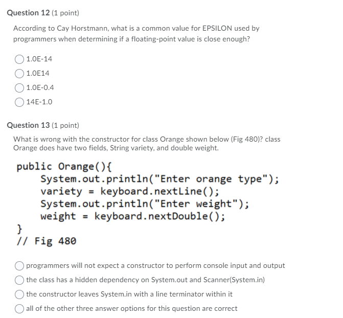 Solved Question 6 (1 point) Which pseudocode statement below | Chegg.com