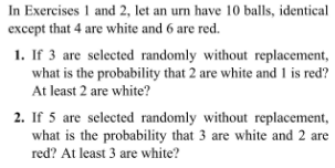 Solved In Exercises 3 through 6, let an urn have 21 | Chegg.com