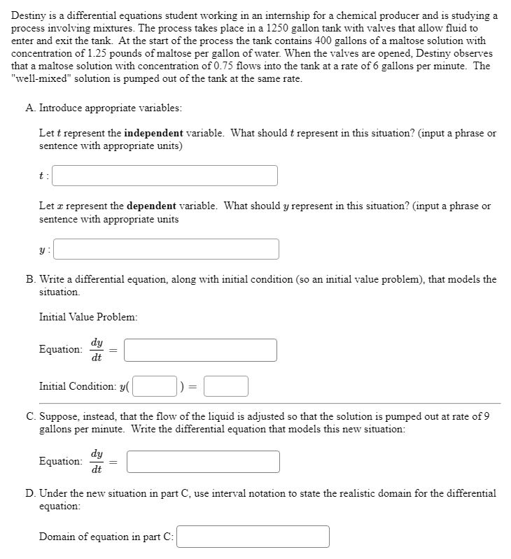 Solved Given the differential equation dydt=-4t+2y ﻿with | Chegg.com