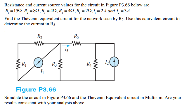 Solved Resistance and current source values for the circuit | Chegg.com