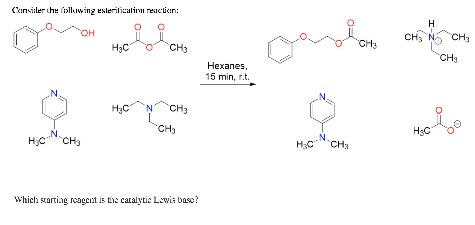 Solved Consider the following esterification reaction: | Chegg.com
