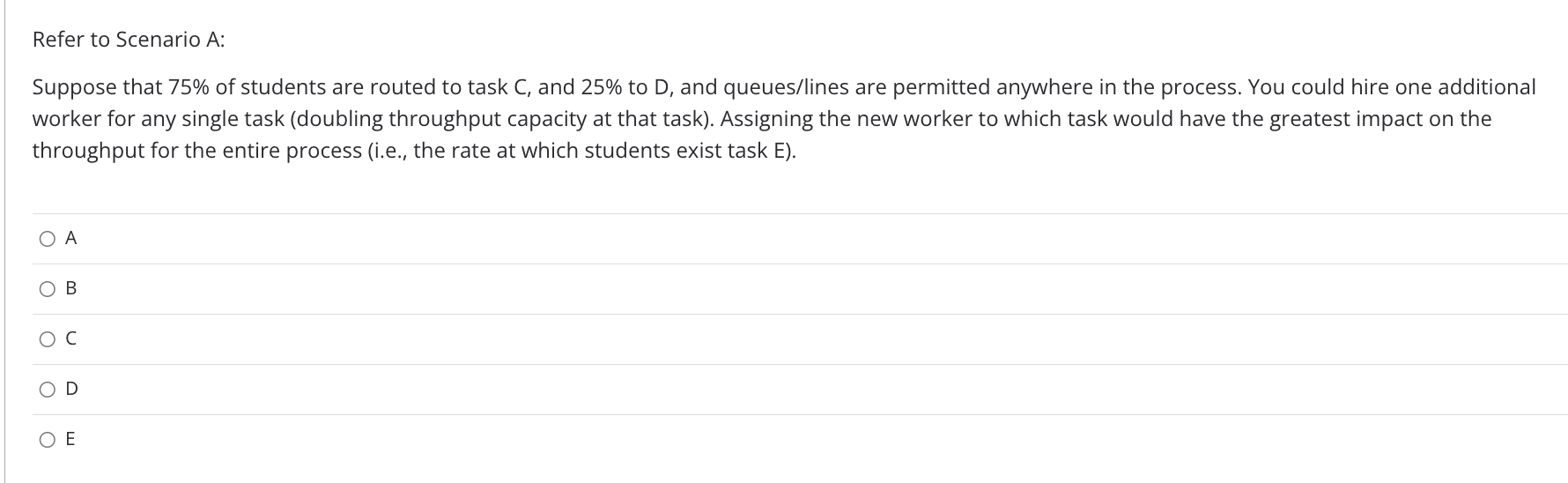 Scenario A: The figure below shows the process for | Chegg.com
