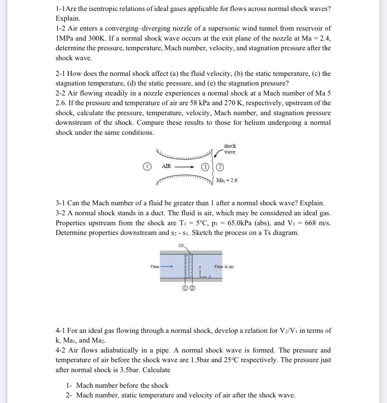 Solved 1-1Are the isentropic relations of ideal gases | Chegg.com