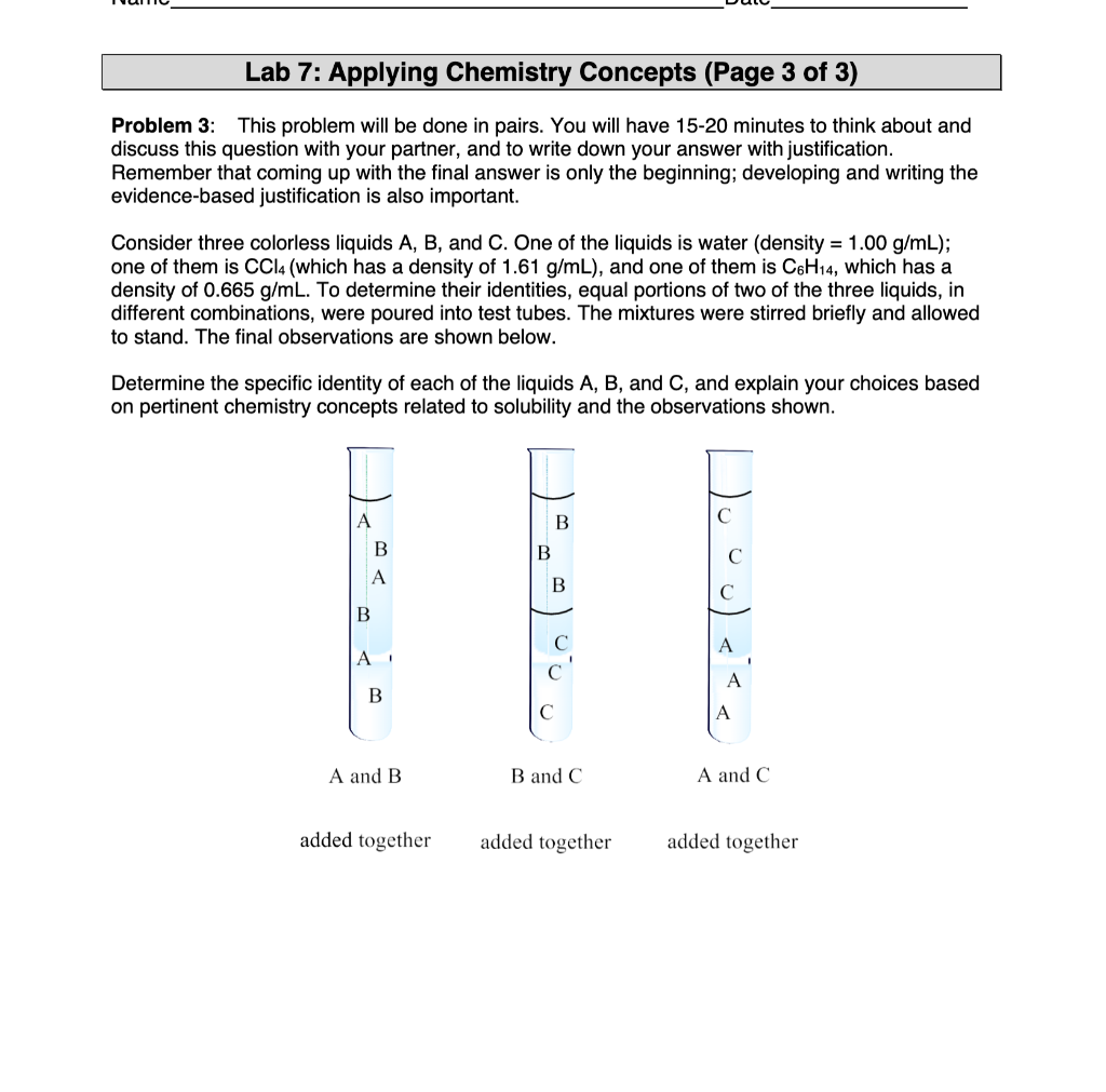 Solved Lab 7: Applying Chemistry Concepts (Page 3 of 3) | Chegg.com