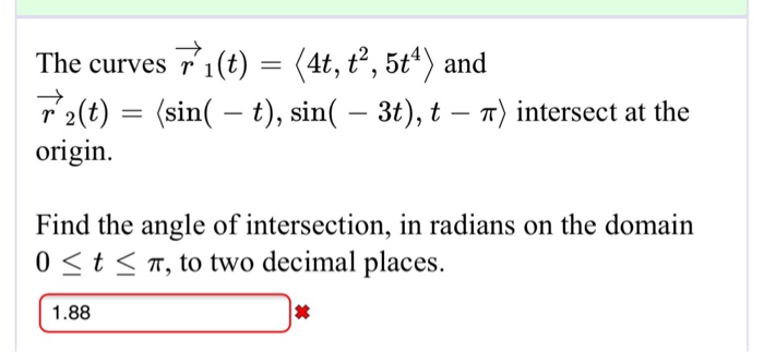 Solved Find the unit tangent vector to the curve defined by | Chegg.com
