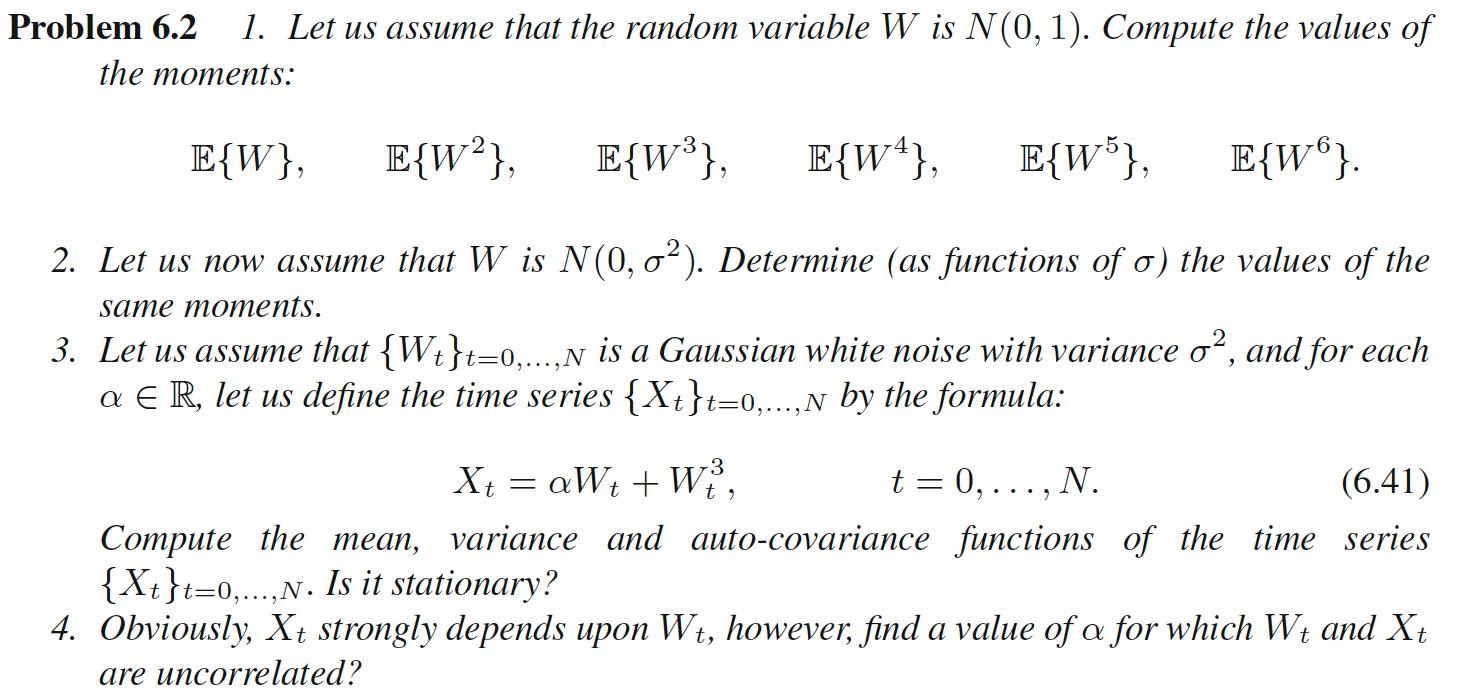 Solved Problem 6.2 1. Let us assume that the random variable | Chegg.com