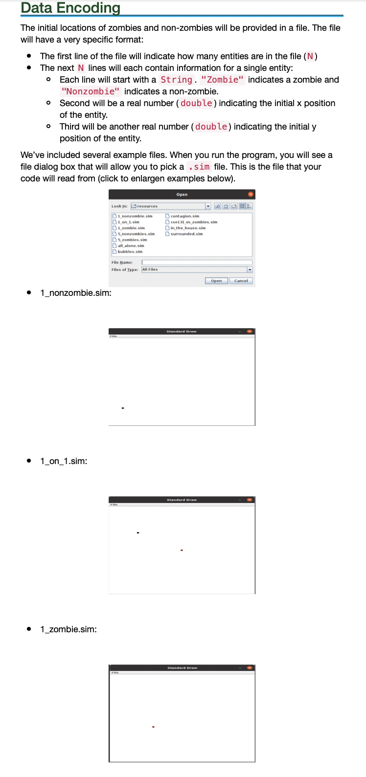 JAVA Setting up the arrays so that when I run the | Chegg.com