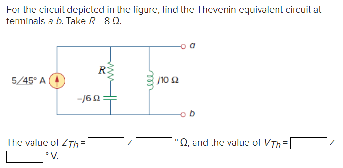 Solved For the circuit depicted in the figure, find the | Chegg.com