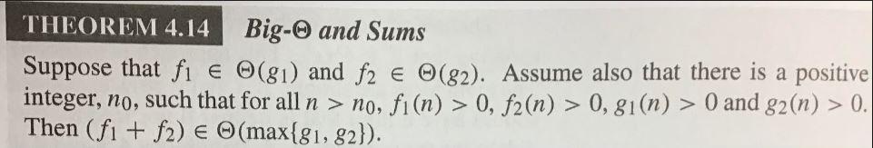 Solved Use the big- Θ theorems to find a good reference | Chegg.com