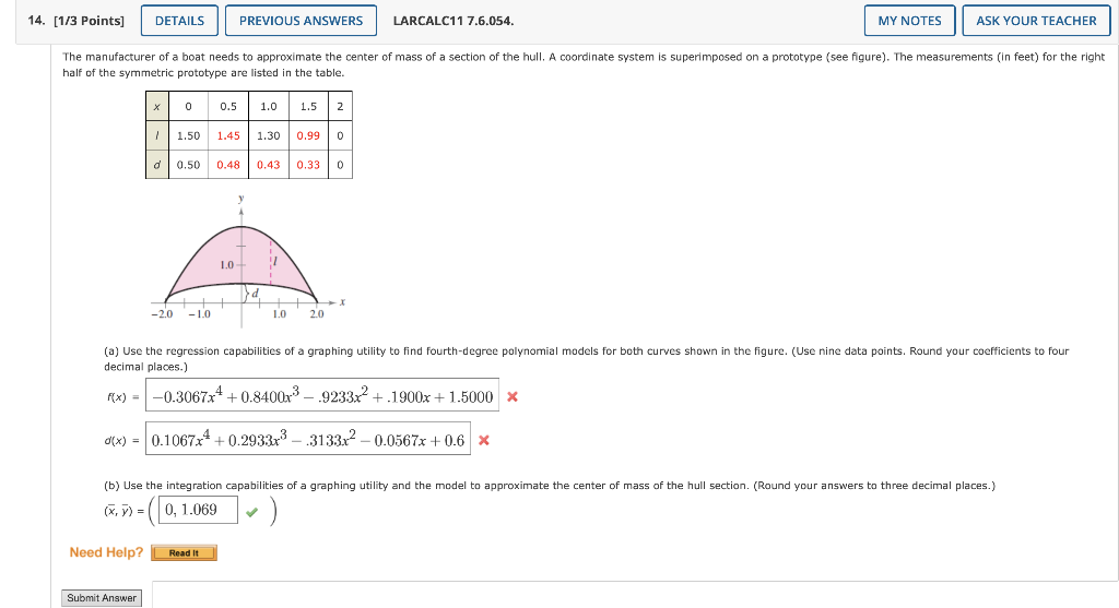 Solved (a) Use the regression capabilities of a graphing | Chegg.com