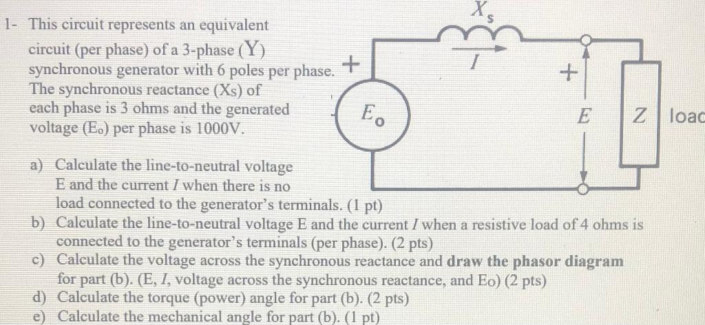 Solved E. 1- This circuit represents an equivalent circuit | Chegg.com