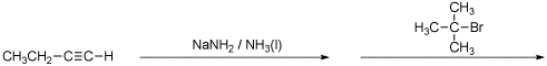 Solved CH3 H3C-C-Br CH3 NaNH2/NH3(l) CH3CH2-CEC-H | Chegg.com