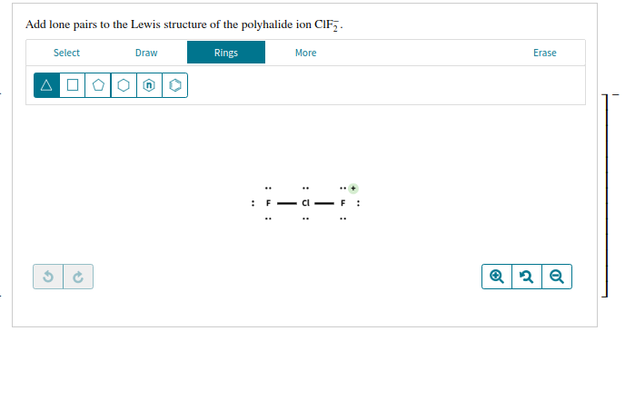 Solved Add lone pairs to the Lewis structure of the | Chegg.com