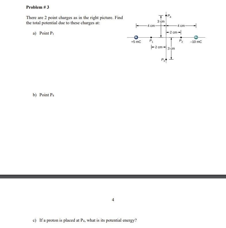 Solved There are 2 point charges as in the right picture. | Chegg.com