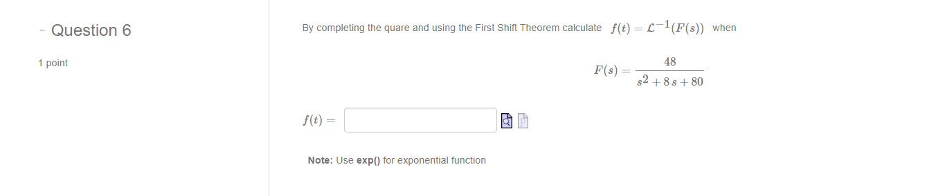 Solved By completing the quare and using the First Shift | Chegg.com